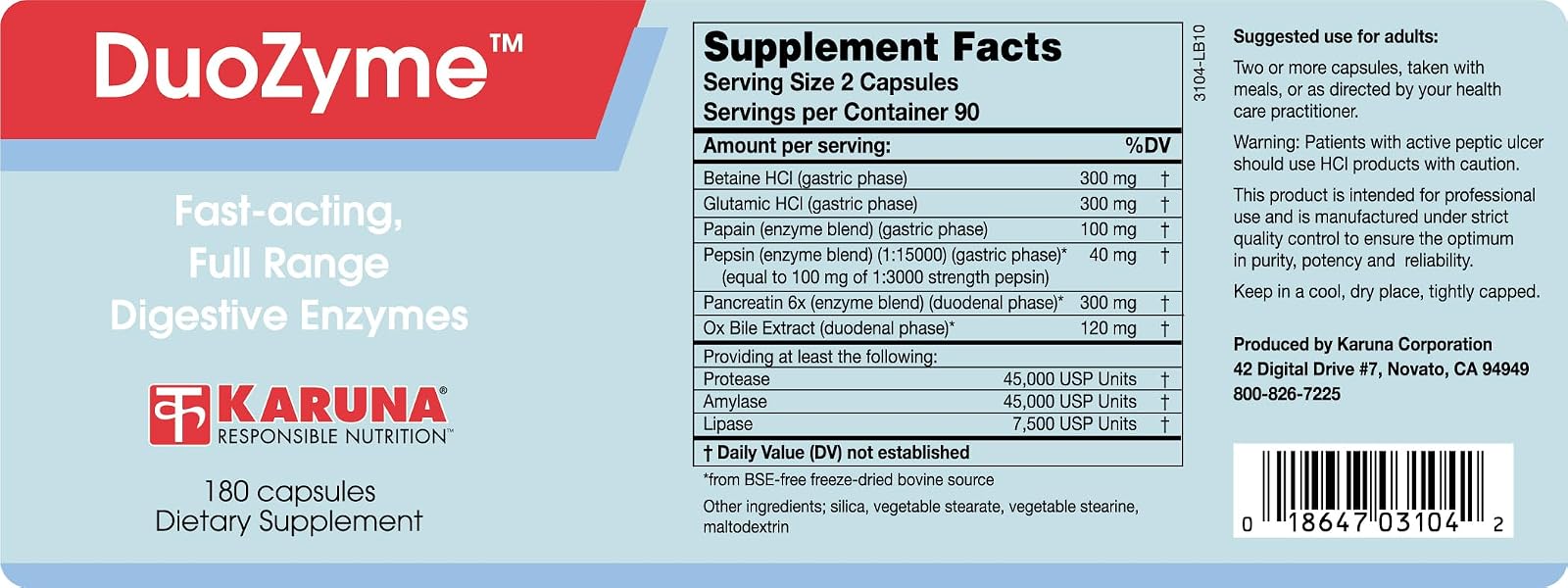 vegan-friendly digestive enzymes supplement