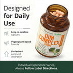 Vegan-friendly DIM supplement capsules