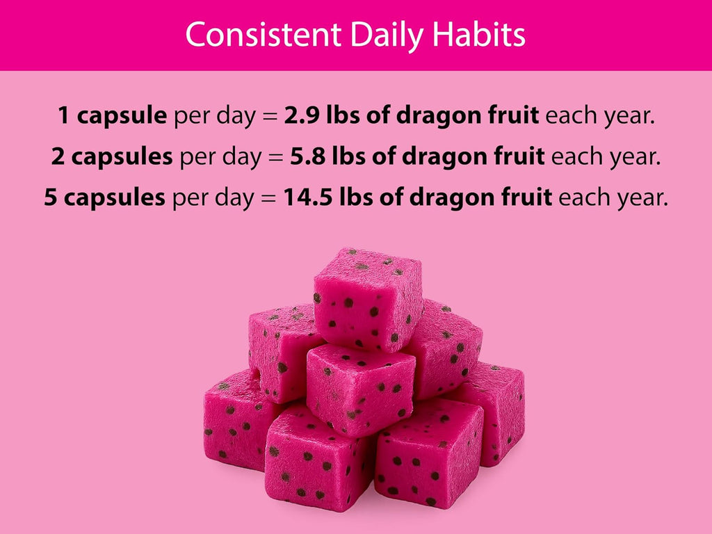 vegan-friendly dragon fruit capsules