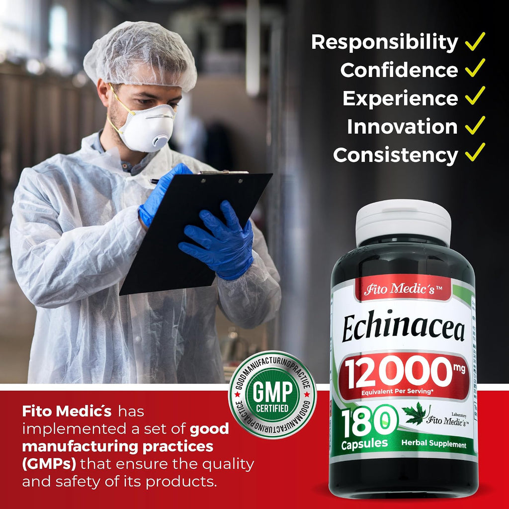 vegan-friendly Echinacea herbal capsules