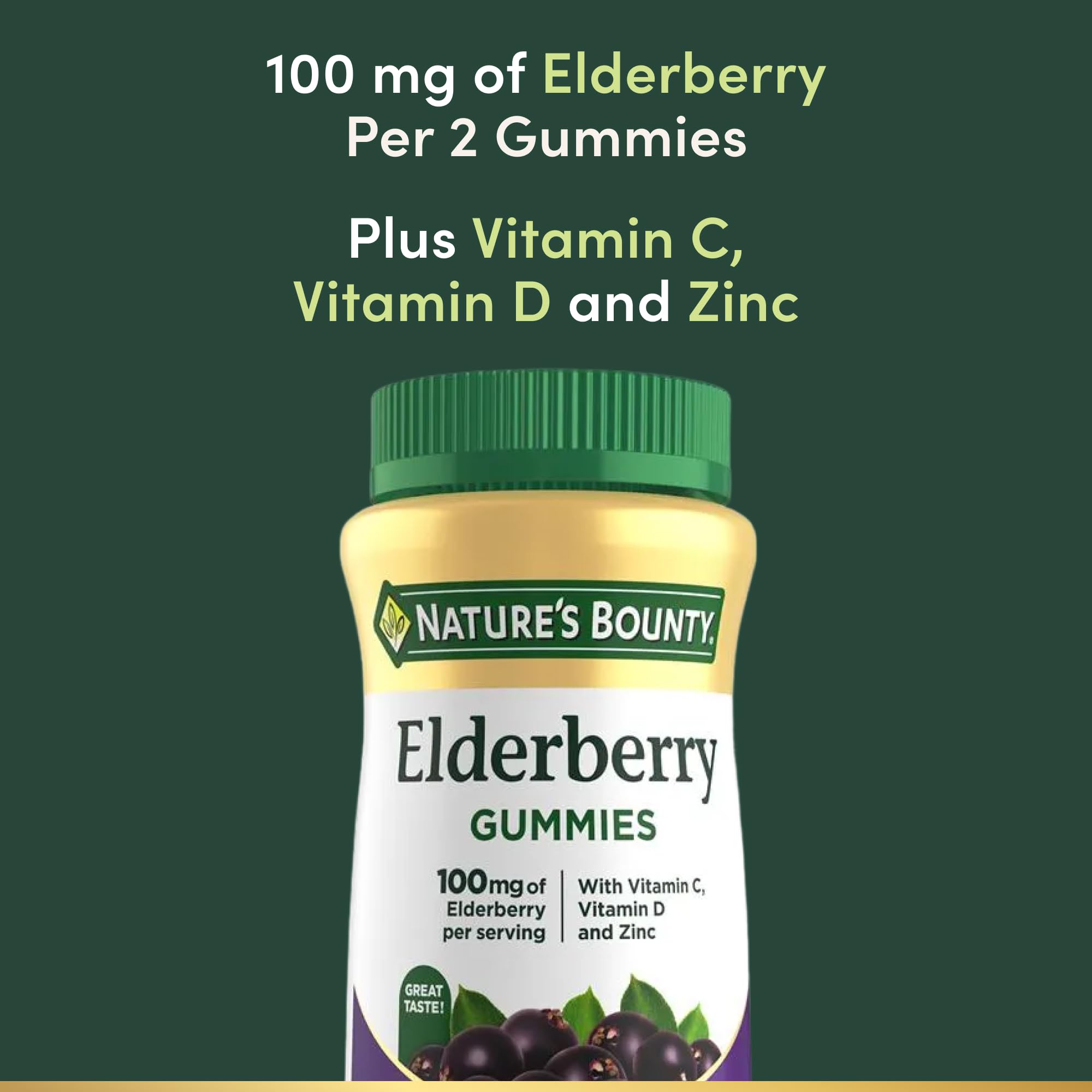 Vegan-friendly elderberry gummy vitamins