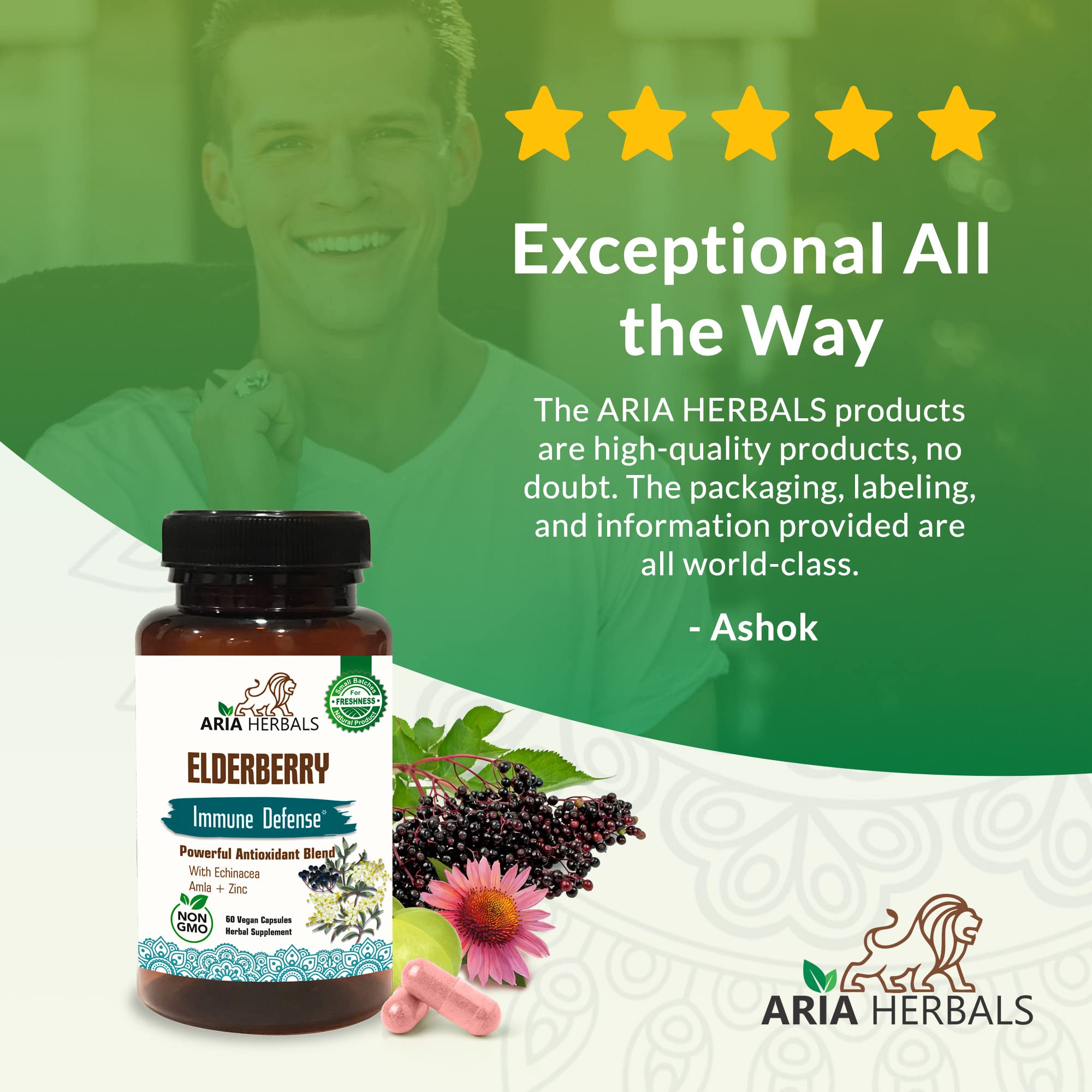 vegan-friendly elderberry health capsules