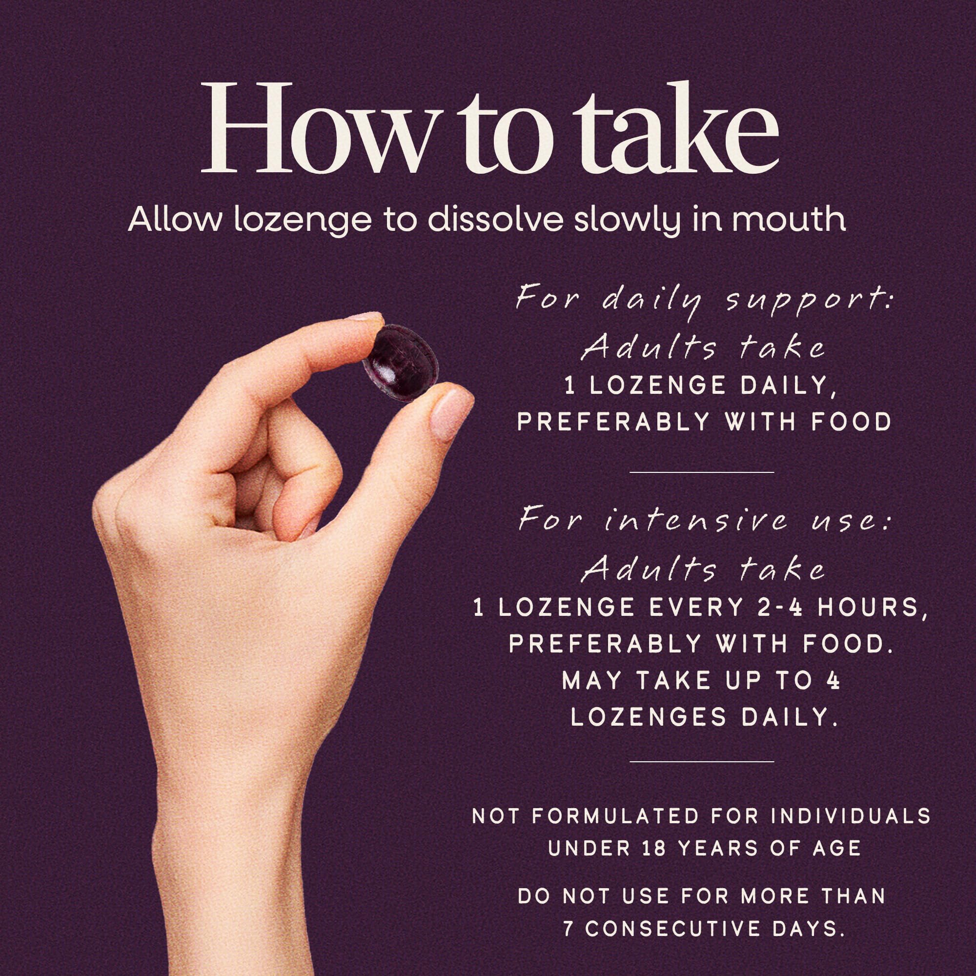 Vegan-friendly elderberry lozenges with zinc