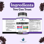 vegan-friendly elderberry supplement capsules