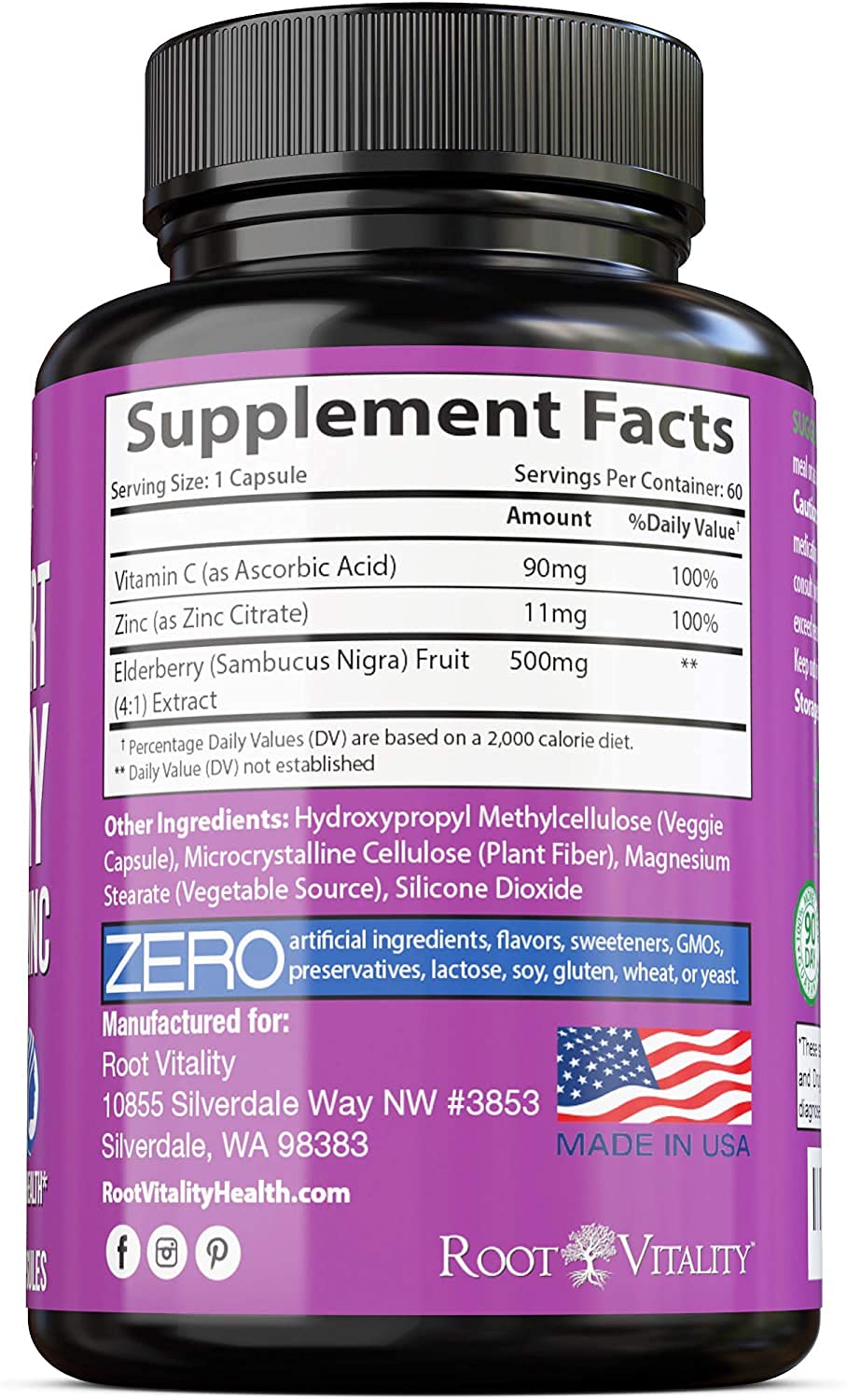 Vegan-friendly elderberry supplement option