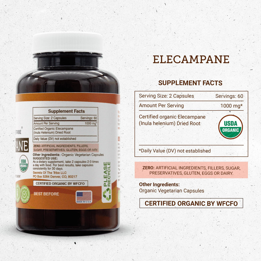 vegan-friendly elecampane capsules