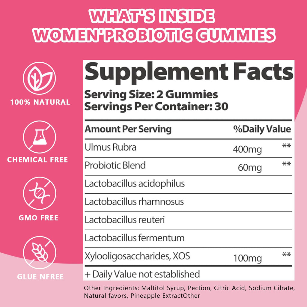 Vegan-friendly feminine probiotics gummies