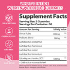 Vegan-friendly feminine probiotics gummies