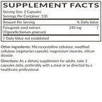 vegan-friendly fenugreek capsules