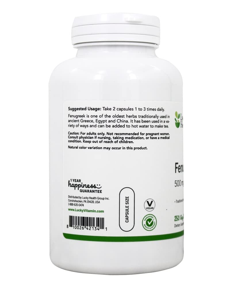vegan-friendly fenugreek capsules