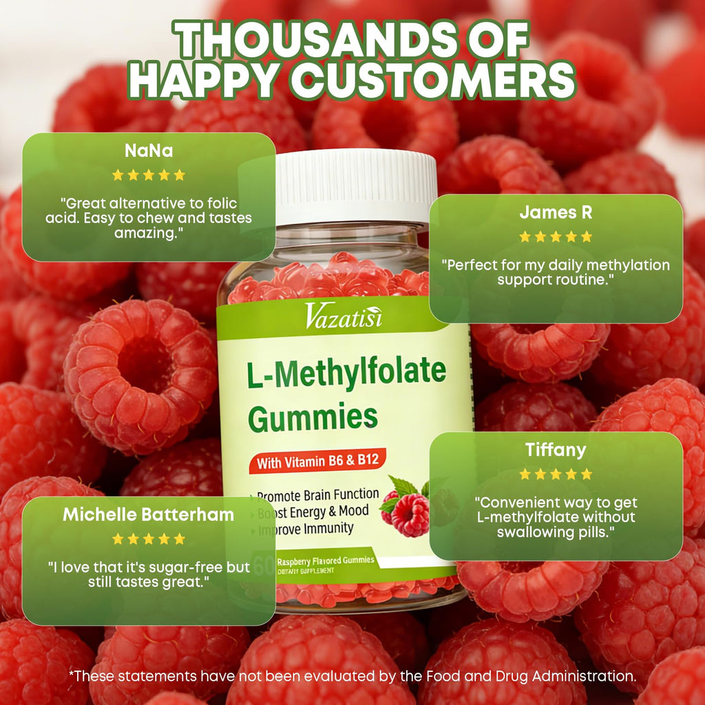 Vegan-friendly folate & folic acid gummies