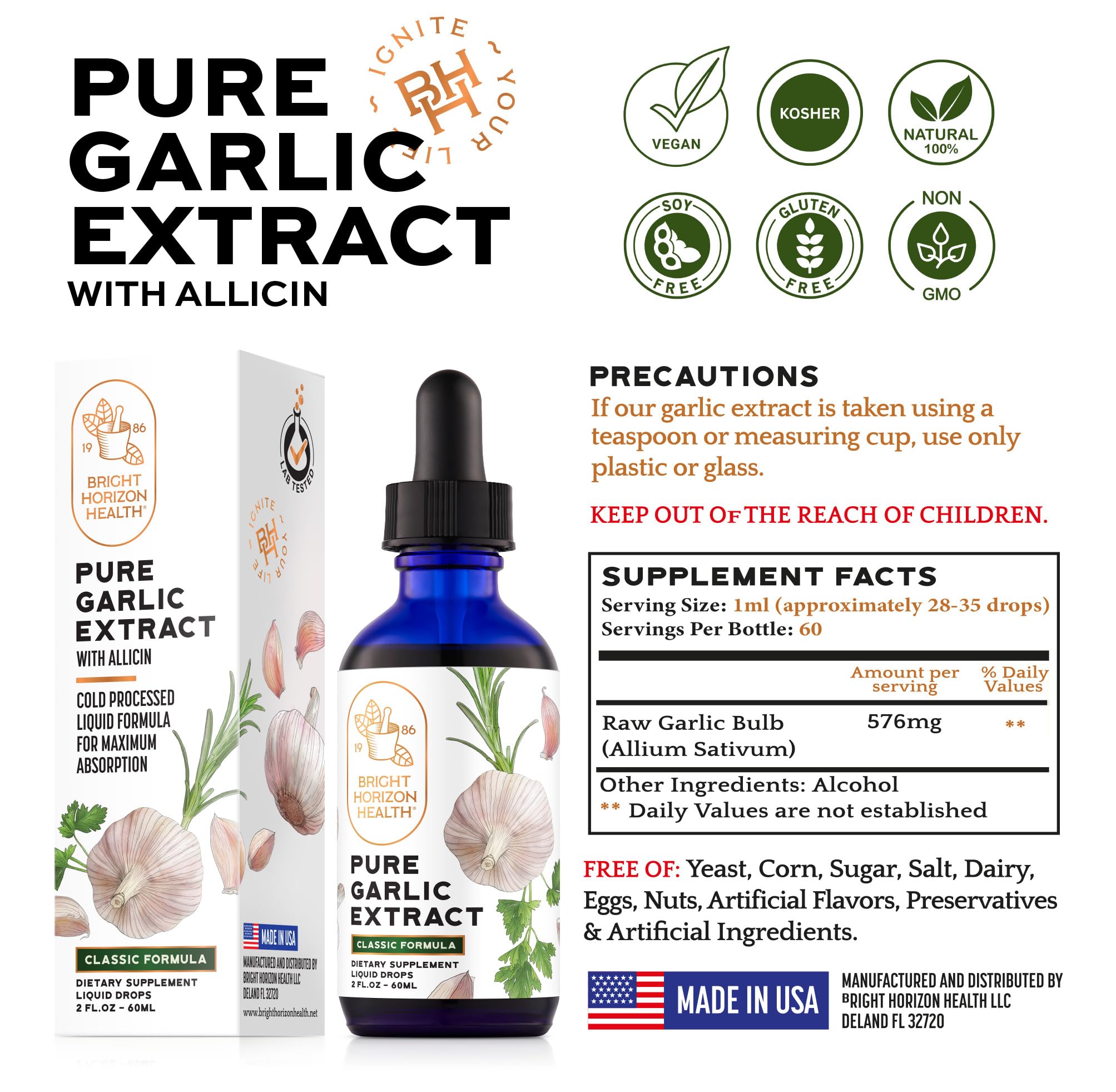 vegan-friendly garlic extract benefits