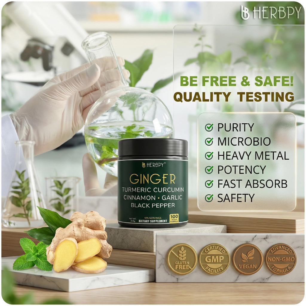 Vegan-friendly ginger capsules for vitality