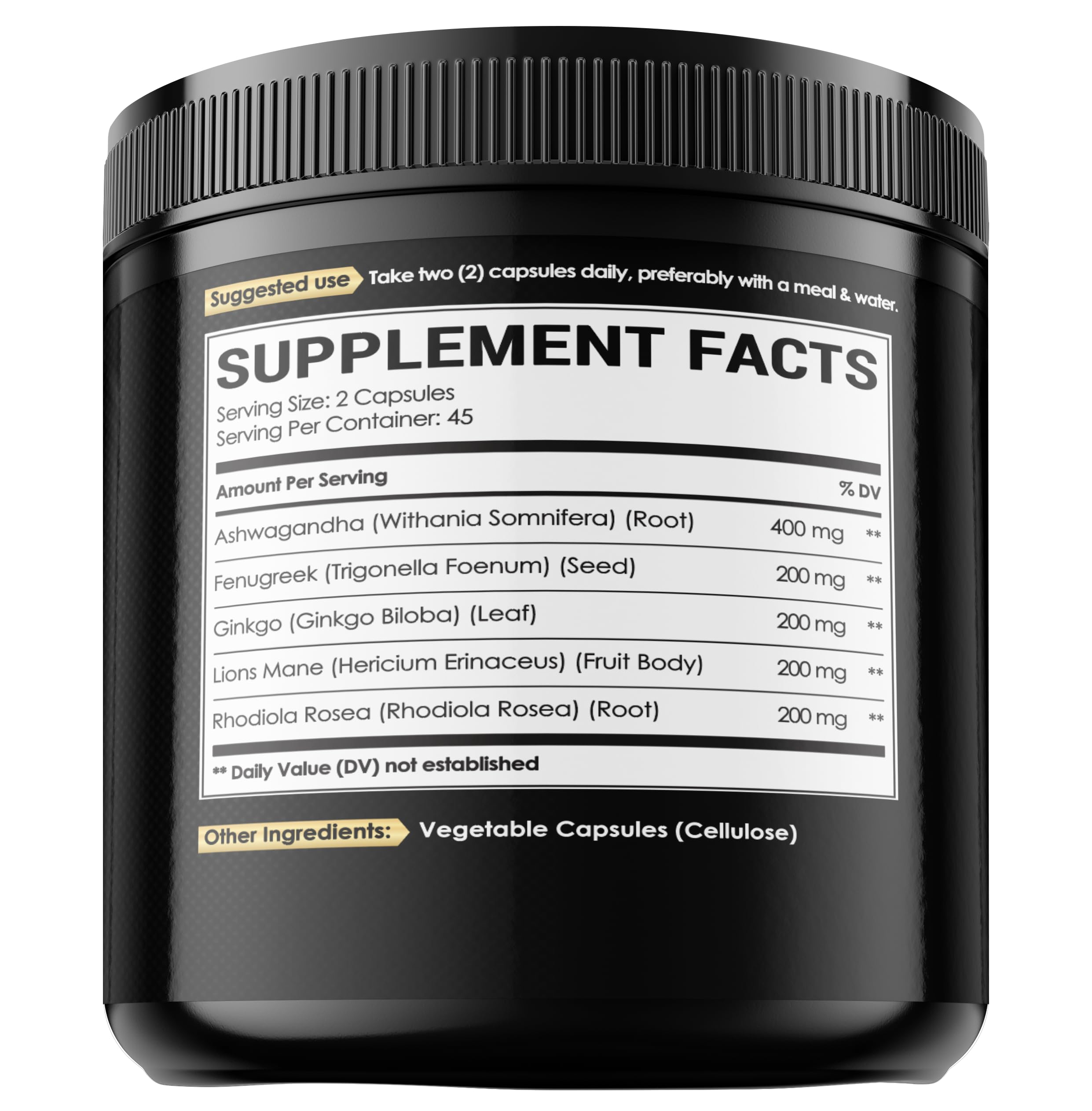 Vegan-friendly ginkgo biloba for daily use