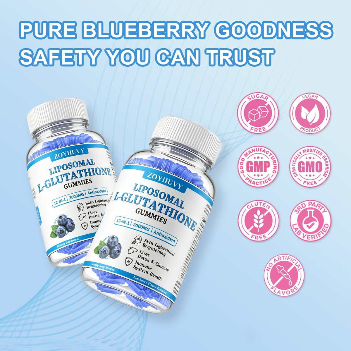 Vegan-friendly glutathione gummy option