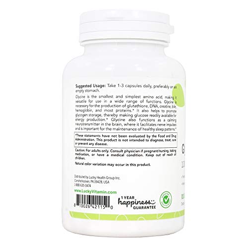 vegan-friendly glycine capsules for energy