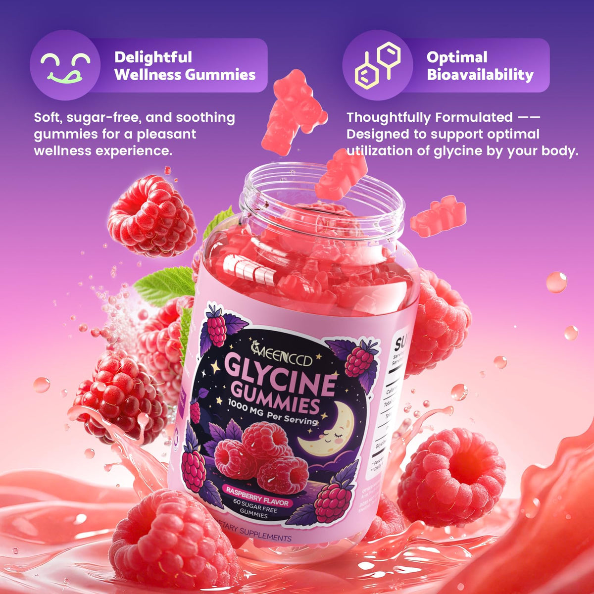Vegan-friendly glycine gummies