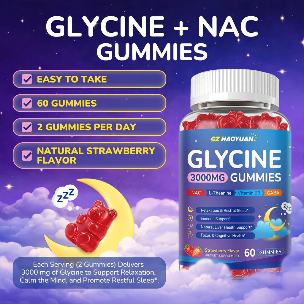 Vegan-friendly glycine gummy vitamins