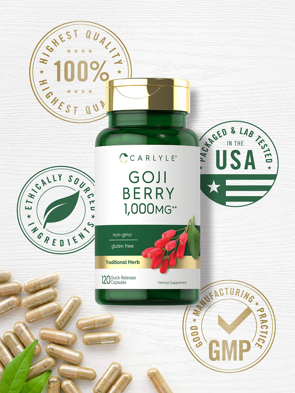 vegan friendly goji berry capsules