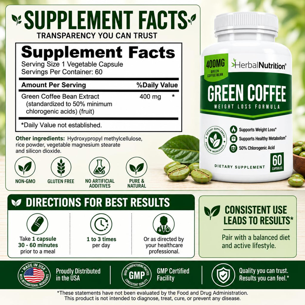Vegan-friendly green coffee extract