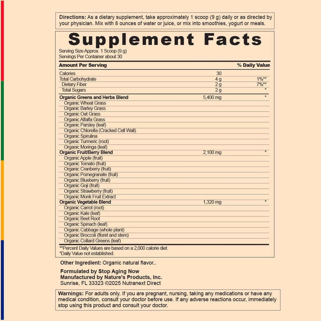 vegan-friendly greens powder supplement