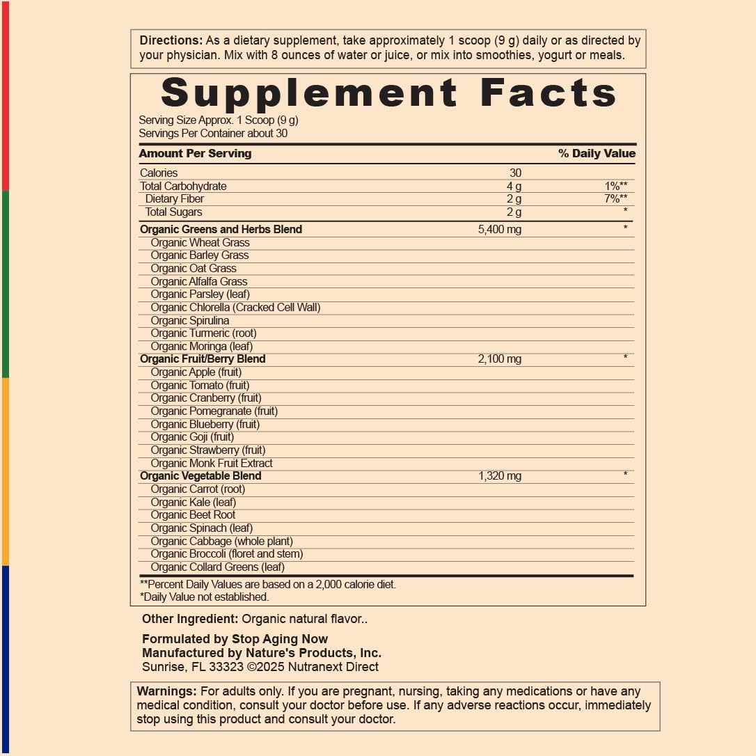 vegan-friendly greens powder supplement