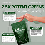 Vegan-friendly greens supplement for health