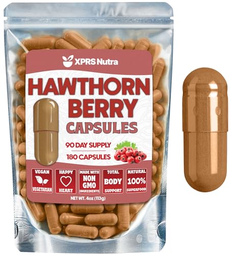 Vegan-friendly hawthorn supplement for wellness