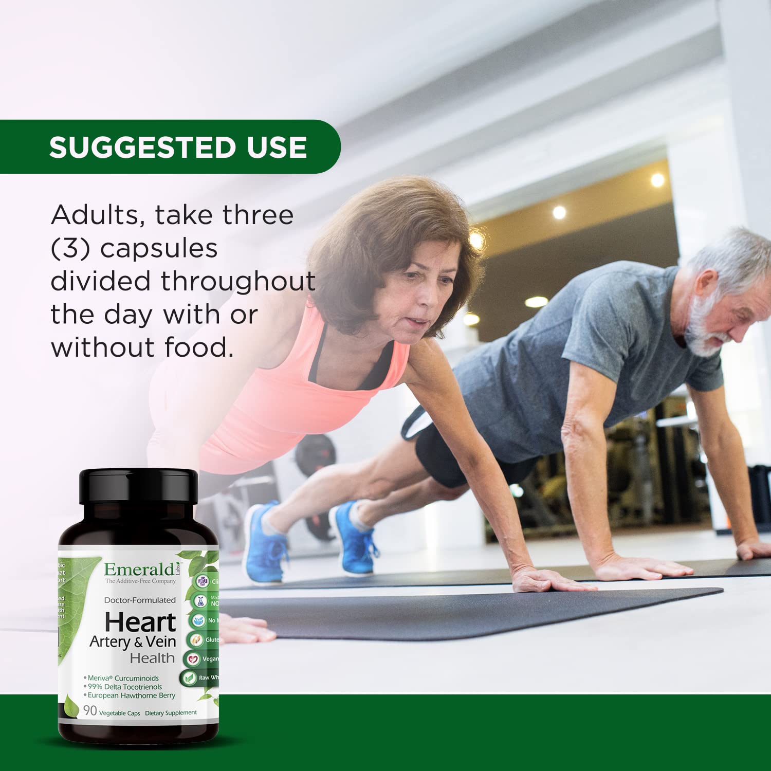 Vegan-friendly heart support capsules