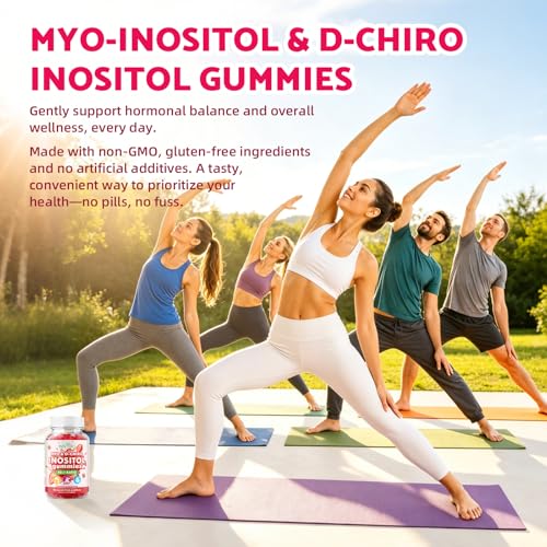 Vegan-friendly inositol gummy supplements