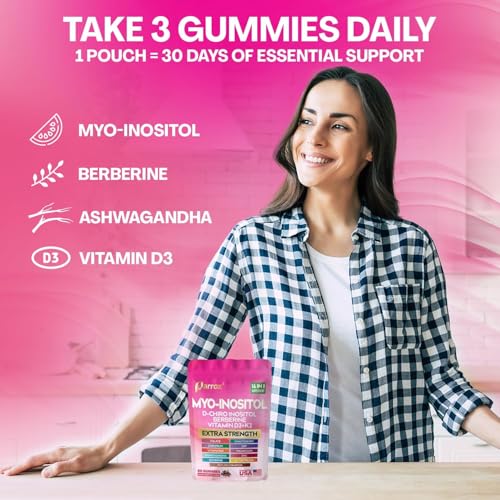 Vegan-friendly inositol gummy vitamins