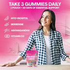 Vegan-friendly inositol gummy vitamins