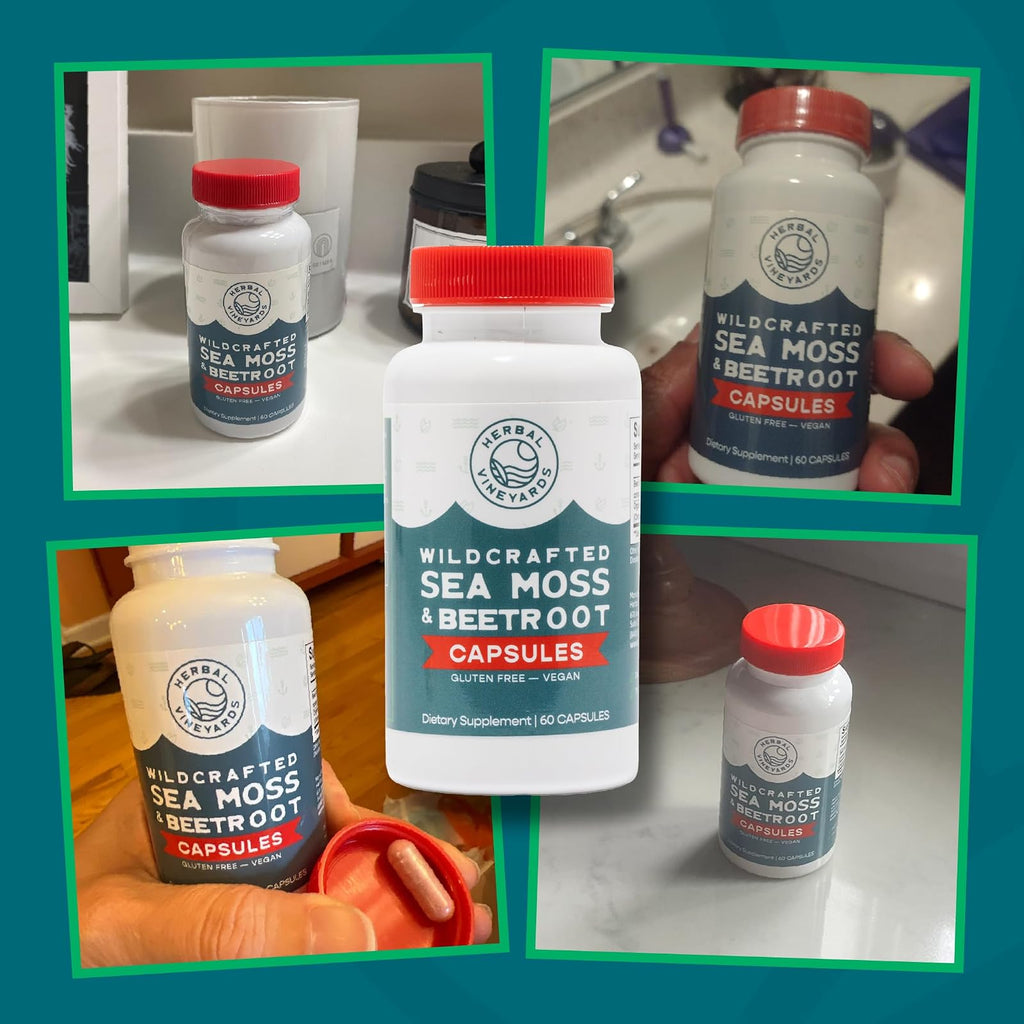 Vegan-friendly Irish Sea Moss capsules