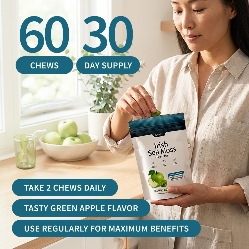 Vegan friendly Irish sea moss chews