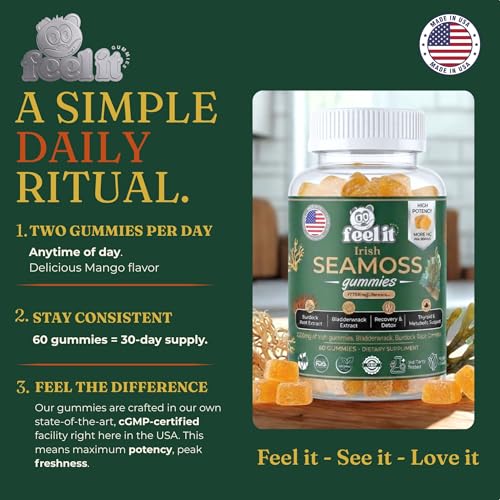 vegan-friendly Irish Sea Moss gummies
