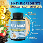 Vegan-friendly Irish Sea Moss supplements