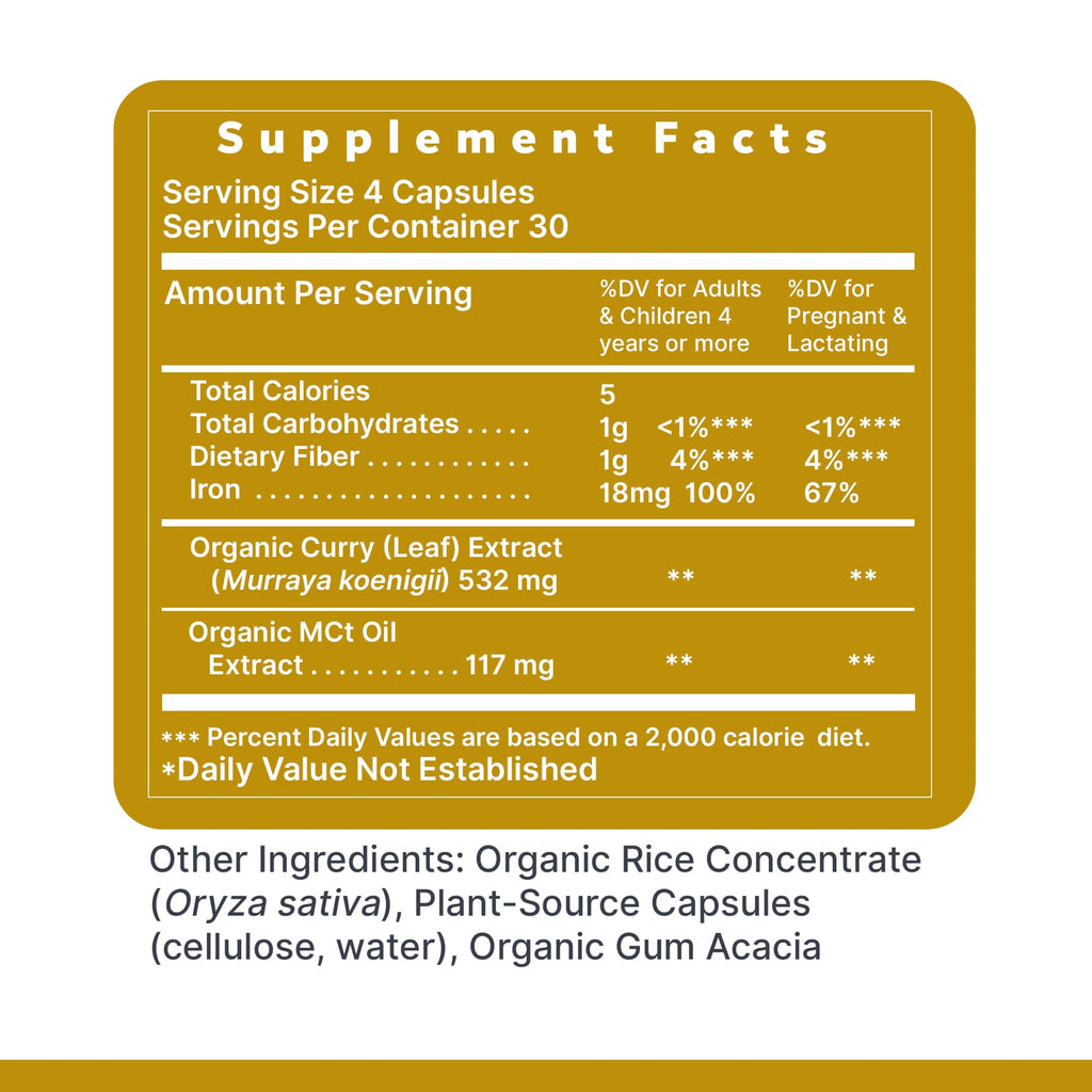 vegan-friendly iron for nutritional support