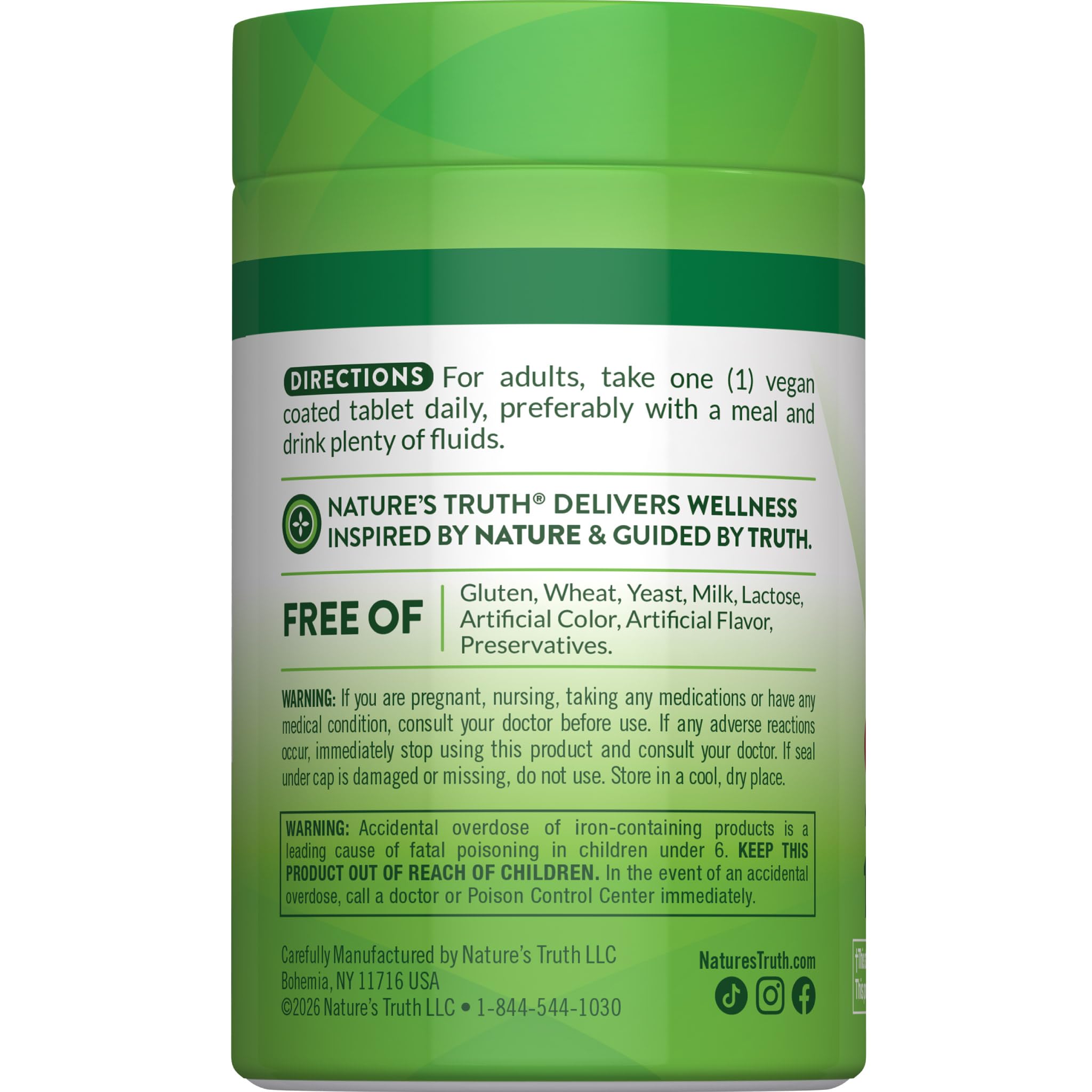 Vegan-friendly iron for wellness