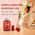 Vegan-friendly iron gummies for health