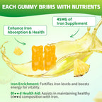 Vegan-friendly iron gummies for nutrition