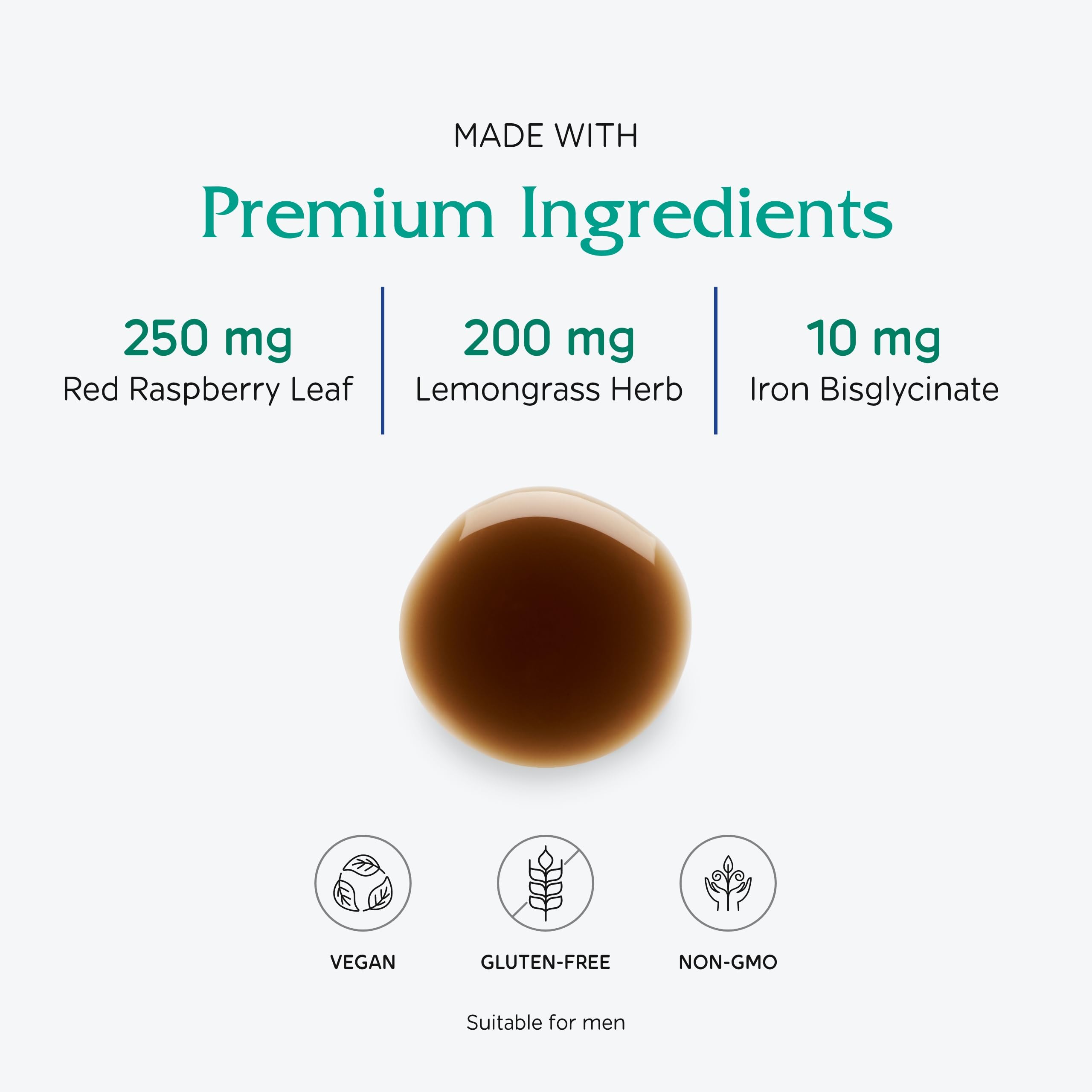 vegan-friendly iron liquid supplement