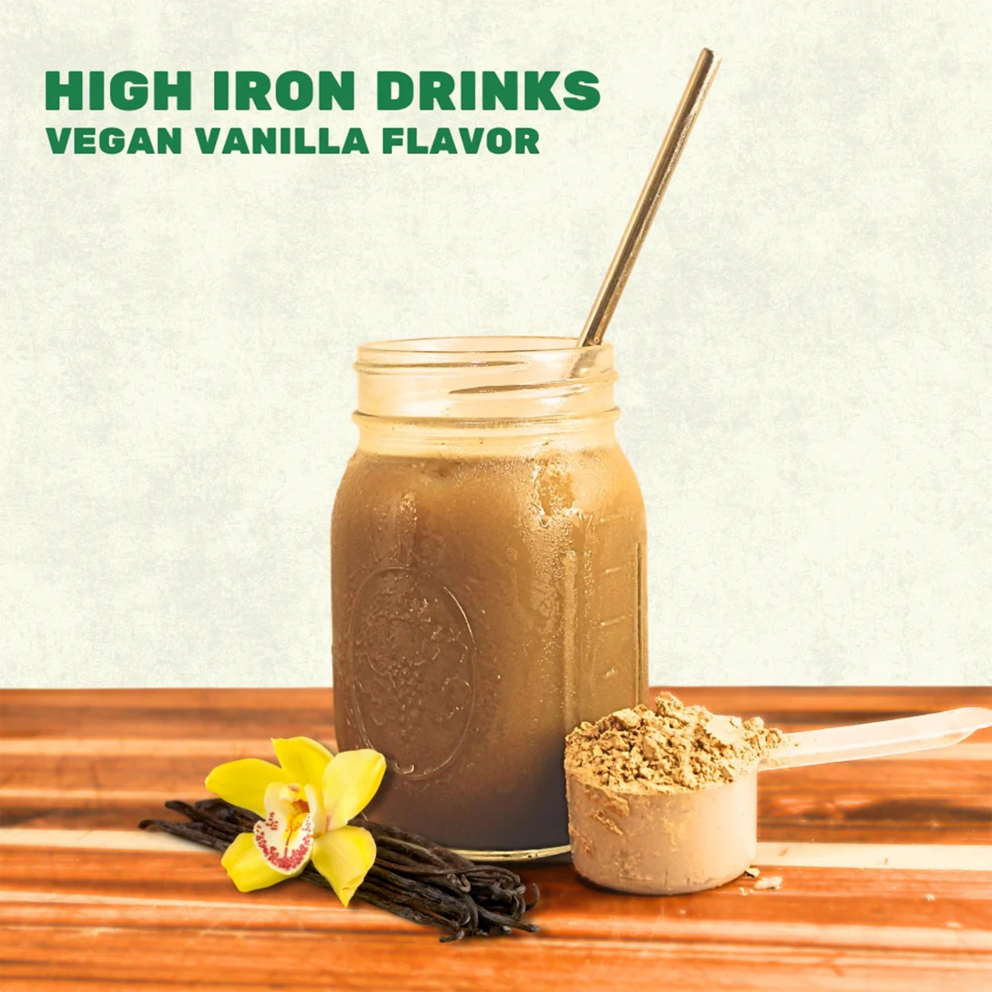 vegan-friendly iron powder formula