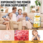 Vegan-friendly iron supplement gummies