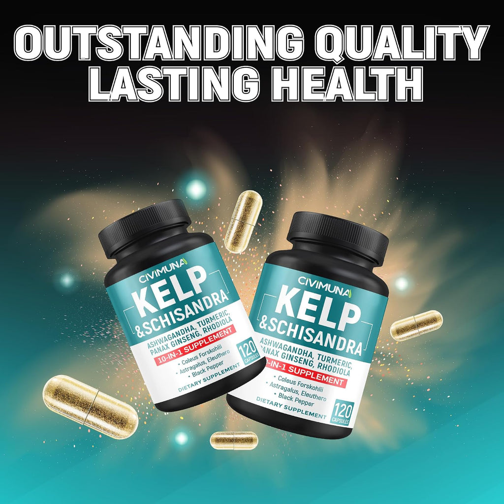 Vegan-friendly kelp multivitamins
