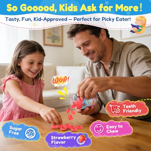 Vegan-friendly kids vitamins with saffron