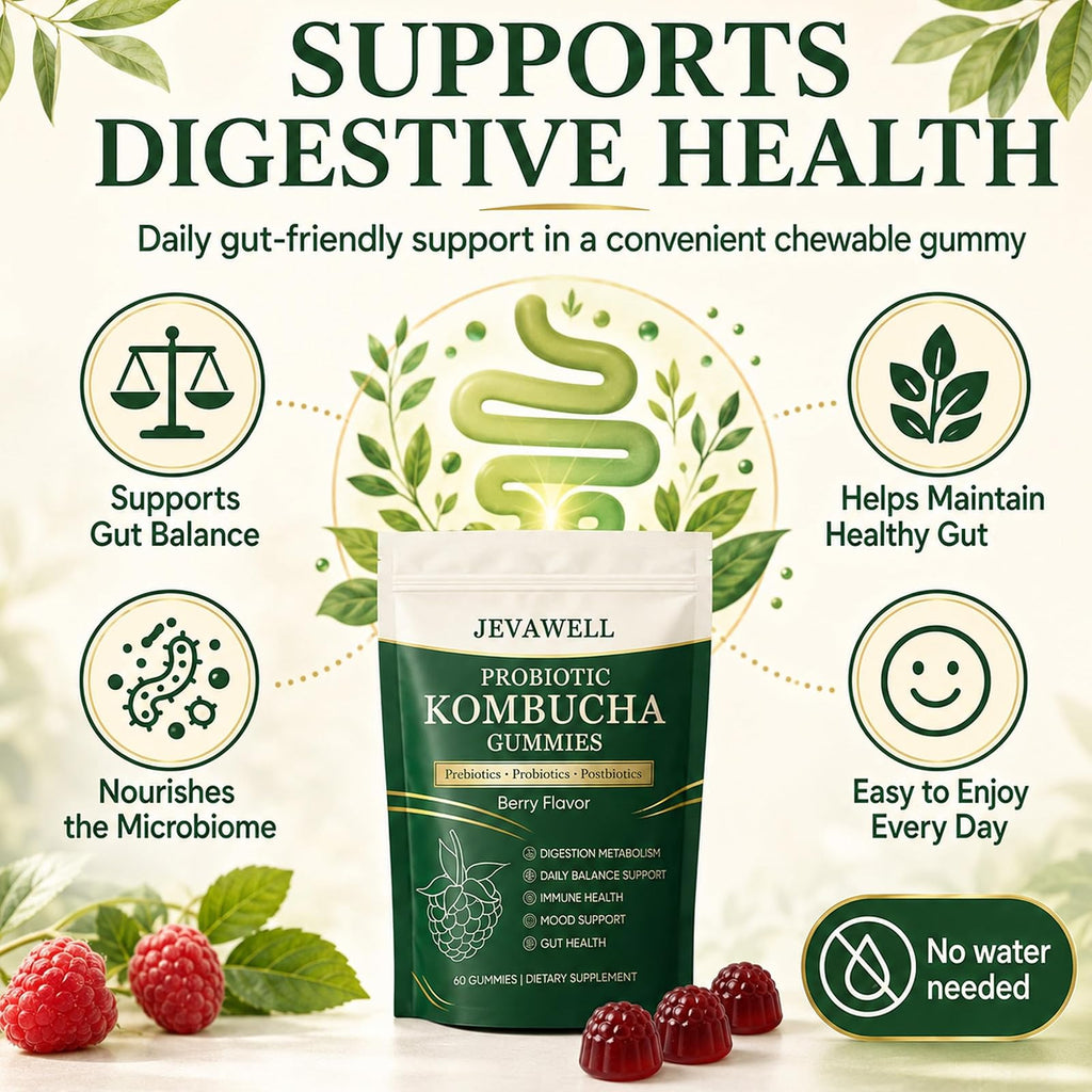 vegan-friendly kombucha gummies supplement
