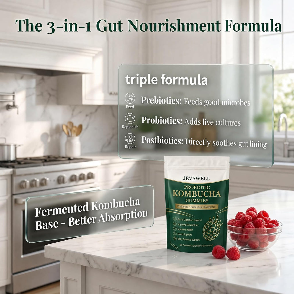 vegan-friendly kombucha gummy supplements