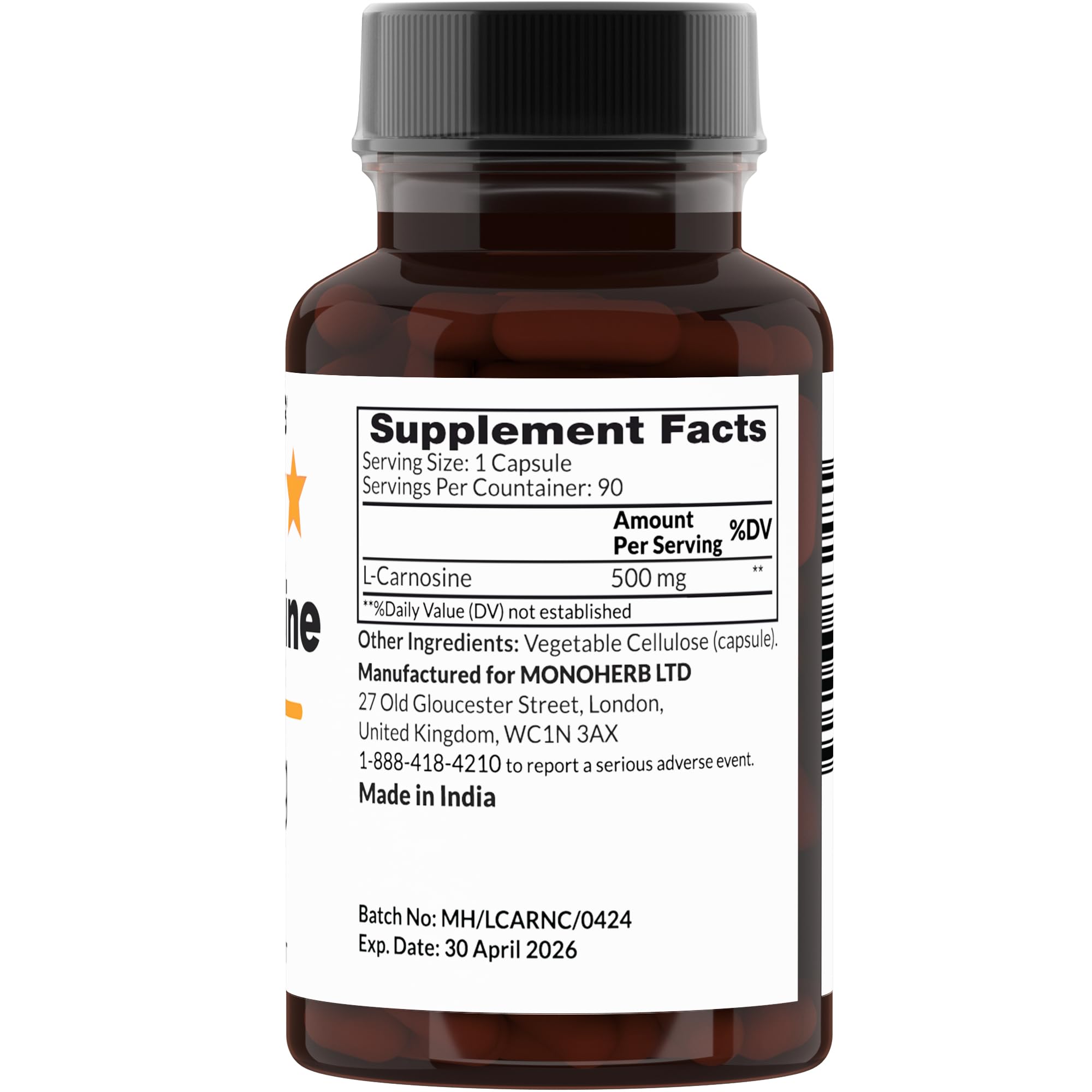 vegan-friendly L-Carnosine supplement