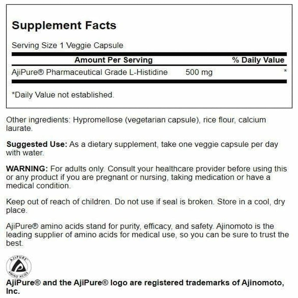 vegan-friendly L-Histidine supplement