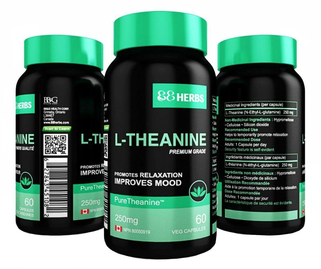 vegan-friendly L-Theanine capsules